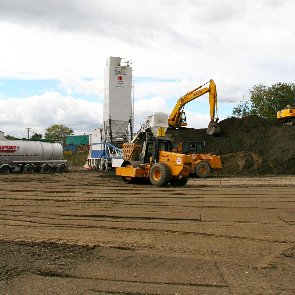 Traitement des sols contaminés - Ciment Quebec